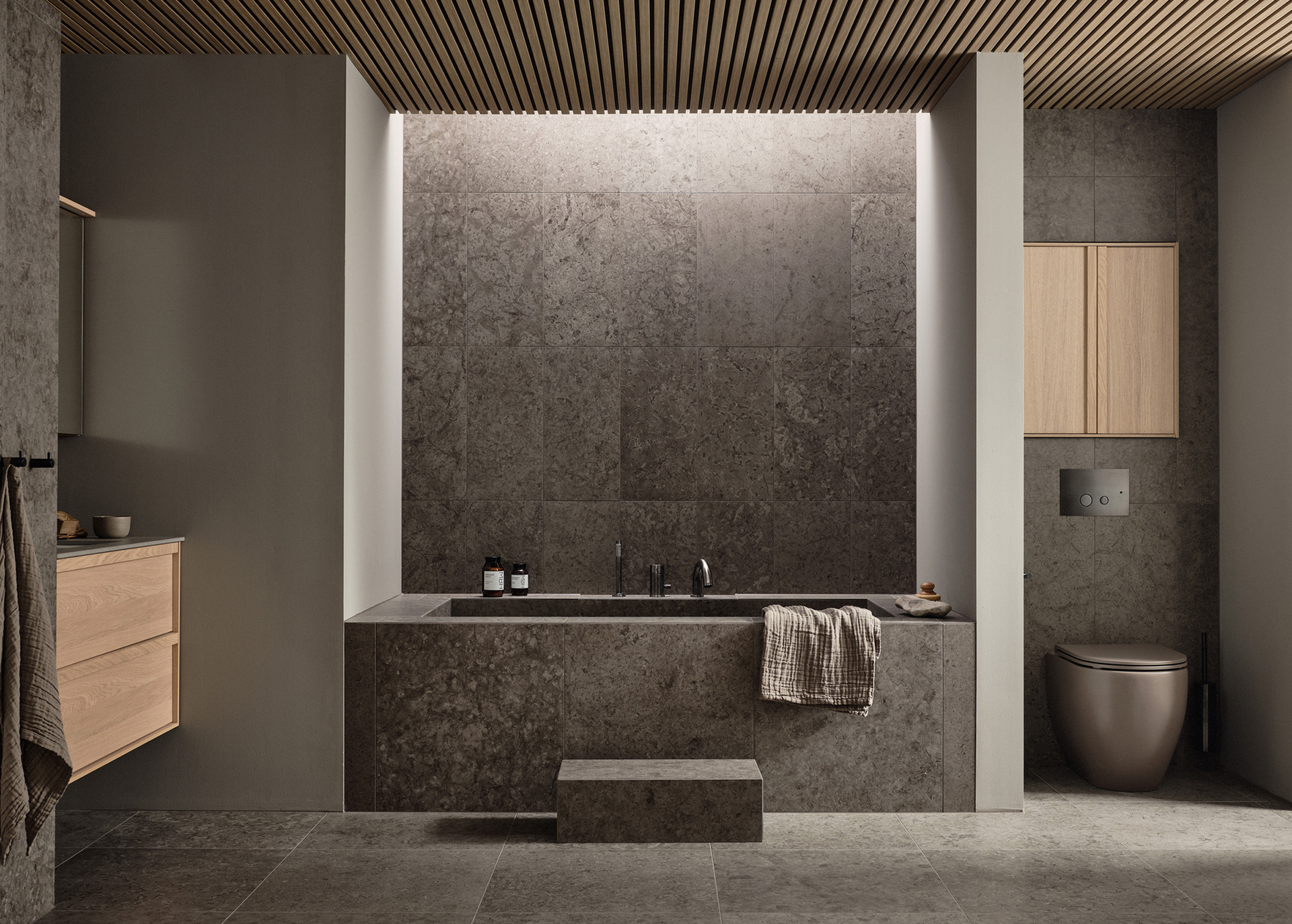 Badrum med inkaklat badkar - Inspiration - Bricmate